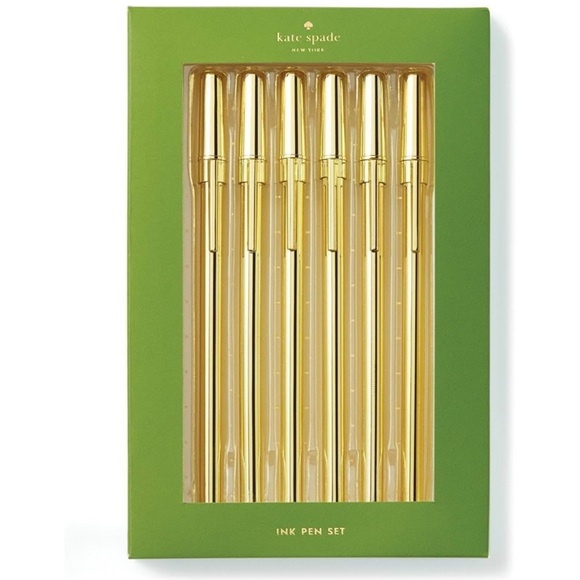 kate spade | Office | Nib Kate Spade New York Strike Gold Pen Set ...